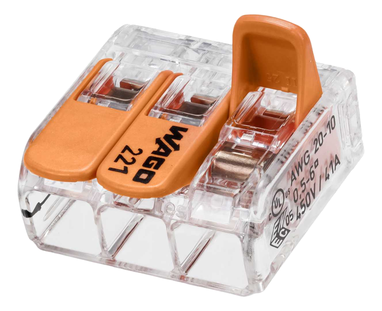 Connect Electrical Wholesale Ltd | Wago 3 Way Lever Compact Connector ...