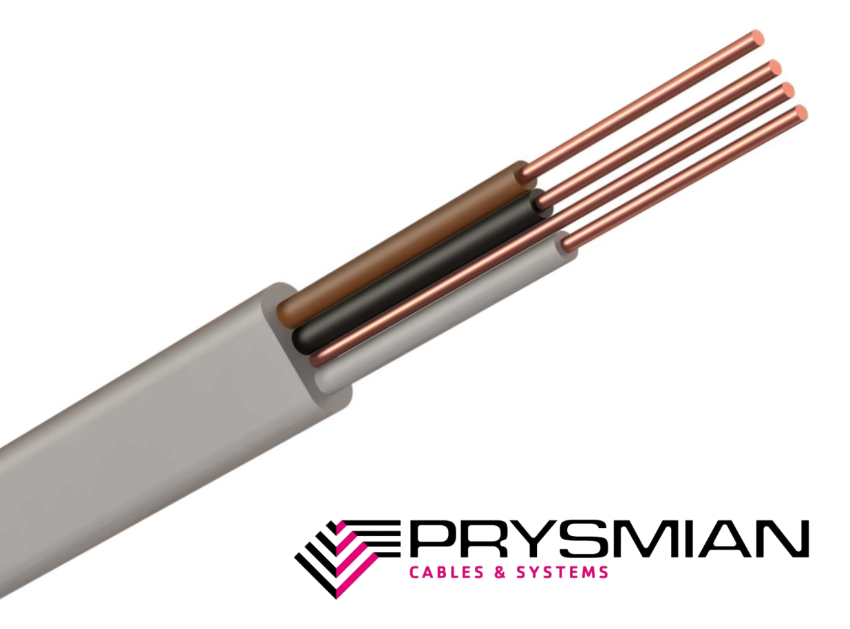 Connect Electrical Wholesale Ltd | Prysmian 1mm 3 Core & Earth Cable 100m