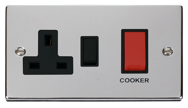 Connect Electrical Wholesale Ltd | Click VPCH204BK CCU & 13A Socket 45A PC