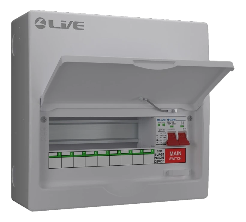 Connect Electrical Wholesale Ltd | Liveelec 9 Usable Consumer Unit C/W ...