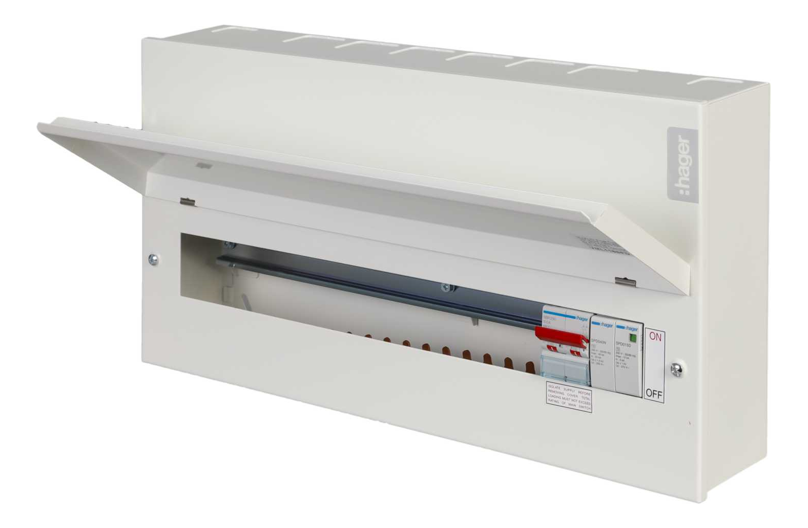 Connect Electrical Wholesale Ltd | Hager Metal Consumer Unit 18 Useable ...