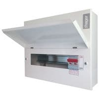 Connect Electrical Wholesale Ltd | Hager Metal Consumer Unit 10 Useable ...