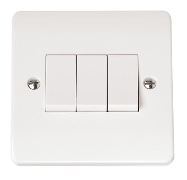 Connect Electrical Wholesale Ltd | Click Light Switch 3 Gang 2 Way 10A ...